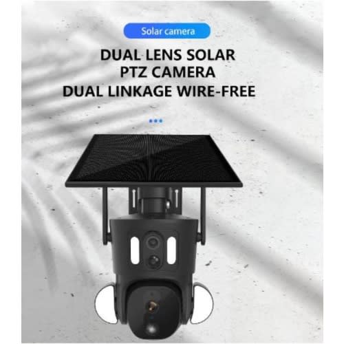 Dual Lens Solar Powered Ptz Camera 5mp | 6384643 | Konga Online Shopping