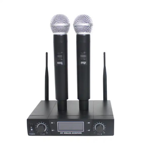 Double Handheld Microphone With Reciever | 6337611 | Konga Online Shopping
