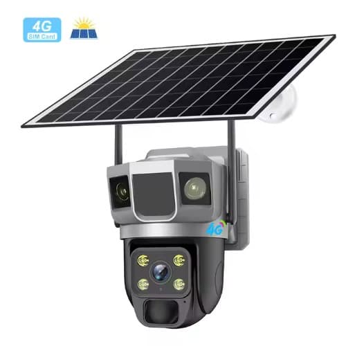 V380 Pro Aov Solar Powered Security Camera P2p Wireless 3mp Solar 4g ...