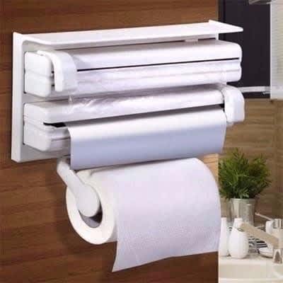 Wall Mounted Triple Paper Dispenser For Paper, Cling Film & Foil Wrap ...