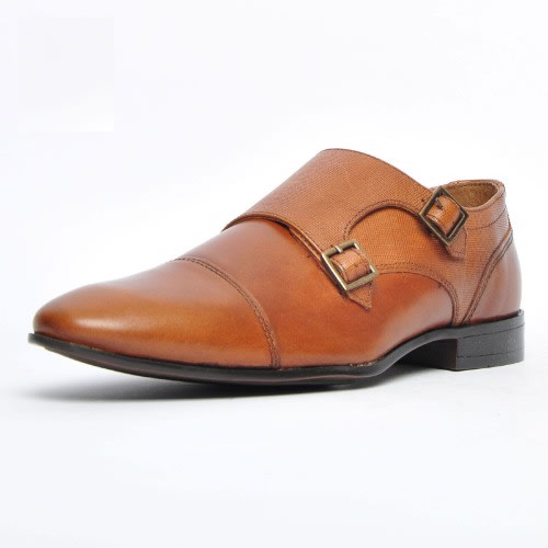 Red Tape Monkstrap Leather Shoes - Tan | 6421822 | Konga Online Shopping