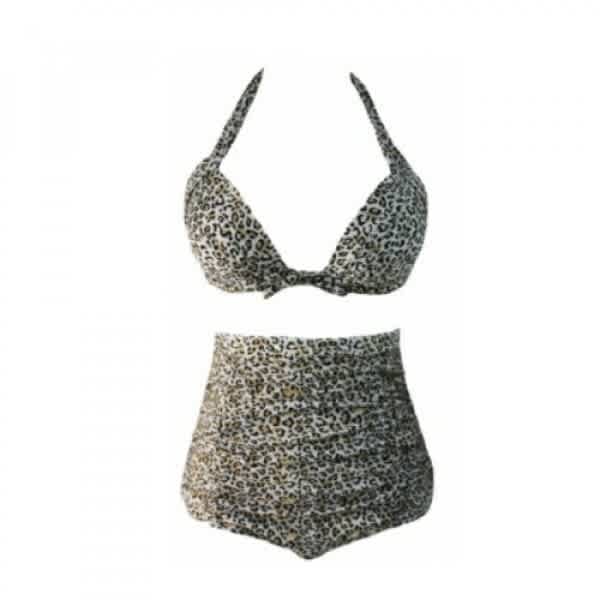 Ladies Emfed Leopard Print High Waist Bikini Swimsuit | 3746978 | Konga ...