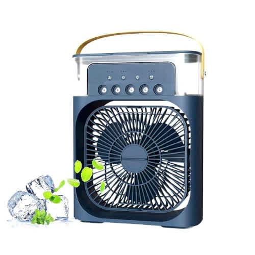 Rechargeable Large Cooling And Humidifier Electric Fan Blue Konga Online Shopping