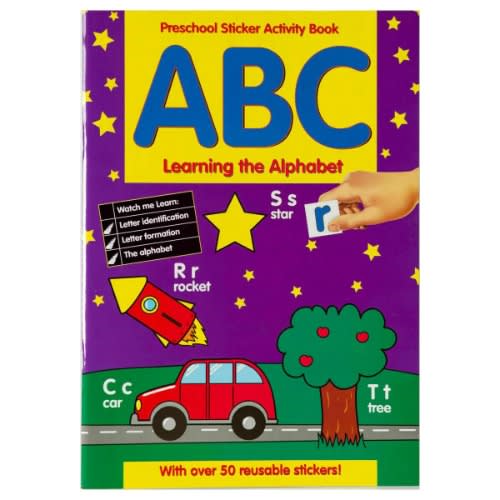 Alligator Books Preschool Learning Sticker Book - Abc Learning The ...