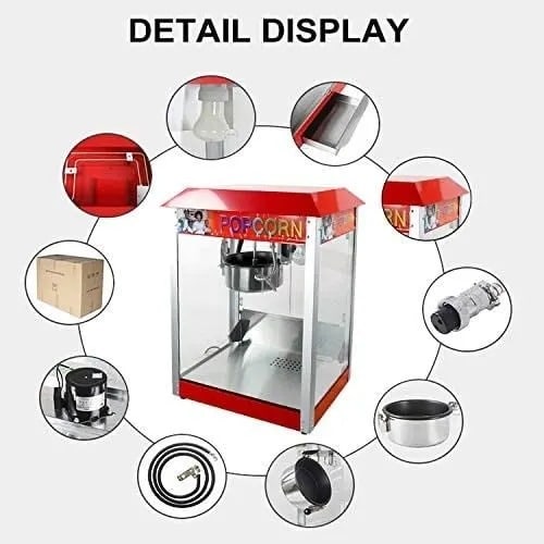 Commercial Professional Popcorn Machine With Roof - 1400W | Konga ...