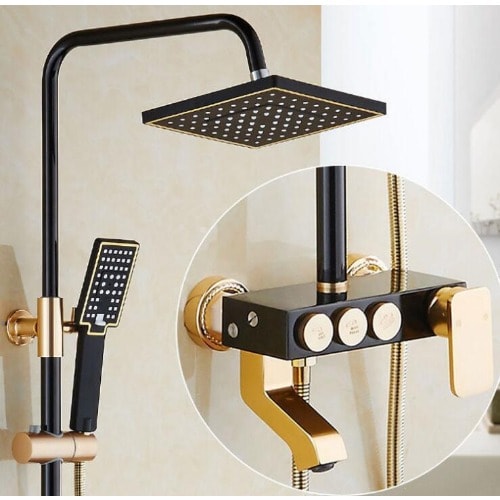 Standing Bathroom Shower Set - Back & Gold | 5447089 | Konga Online ...