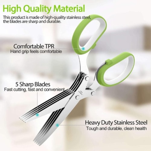 Multi-layer Stainless Steel Onion Scissors - Green | 6469802 | Konga ...