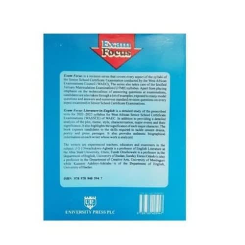 Exam Focus - Literature-in-english - Latest Edition 2021-2025 Syllabus ...