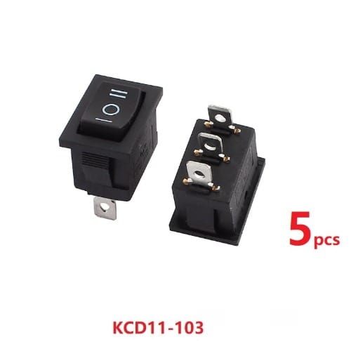 Kcd11-103 Rocker Switch - On Off On 3-pin 3-position | 6154636 | Konga ...