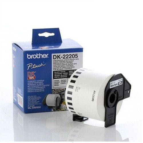 Brother Dk-22205 Continuous 62mm*30.48m Paper Roll Label | 4132662 ...