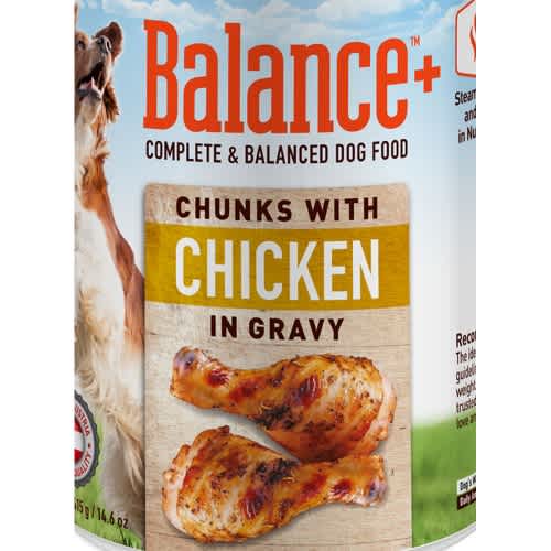 Balance Complete & Balanced Dog Food Chunks With Chicken In Gravy - 12 ...