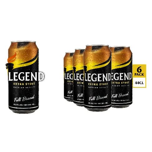 Legend Extra Stout Can Beer - 44cl X 6 | Konga Online Shopping