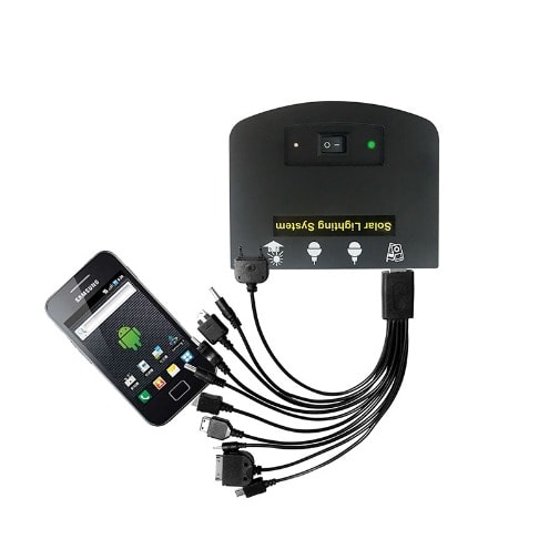 Talkers Solar Lighting Kit + USB Phone Charger - Multi-adapter with ...