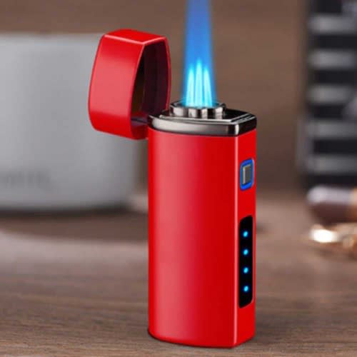 Rechargeable Triple Torch Gas Led Lighter - Red | Konga Online Shopping