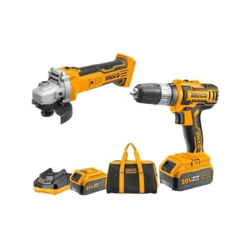 Cordless Drill And Angle Grinder- 2pcs Combo Kit | Konga Online Shopping