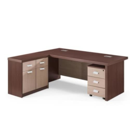Light Brown Office Desk + Side Cabinet + Drawer | Konga Online Shopping