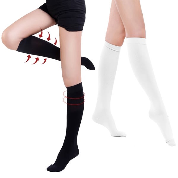 Dr Miracle's 2 In 1 Anti Fatigue Compression Miracle Socks - Black ...