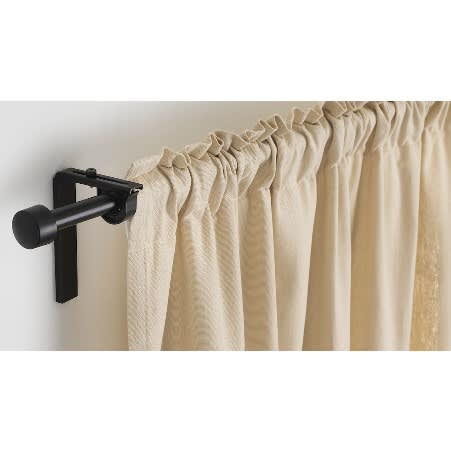 Ikea RÄcka Curtain Rod & Raffig Finials -70-120 Cm - 1-pair- Black ...