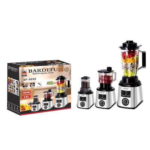 Bardefu 3 In 1 Stainless Steel Blender And Juicer Set BF-5052 - 9500W ...