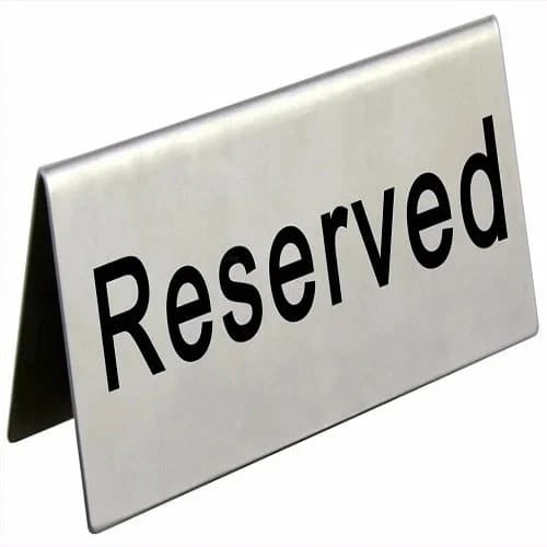 Table Reserved Sign | 6066754 | Konga Online Shopping