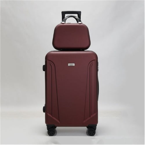 Travel Bag With 360 Wheels - 2Set - Burgundy | Konga Online Shopping
