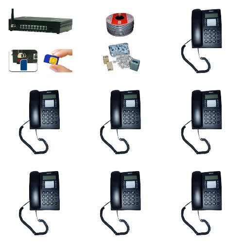 PABX GSM 7 Extensions Intercom Bundle | Konga Online Shopping