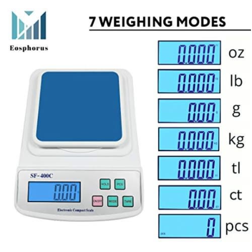 Digital Electronic Laboratory Scale -500g X 0.01g - Sf-400c - White ...