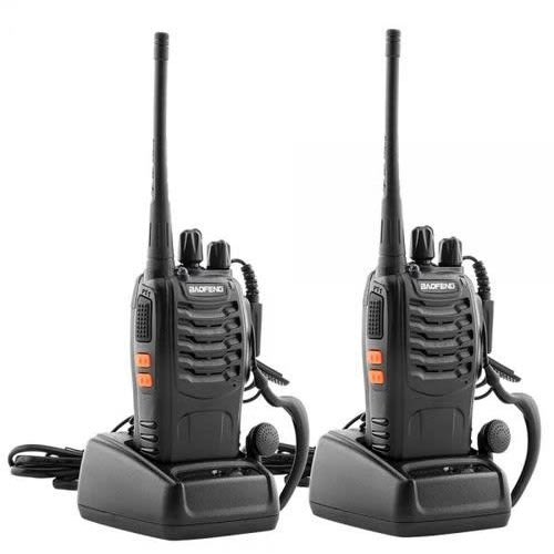 Baofeng Walkie Talkie Radio With Earpiece - 2pcs | Konga Online Shopping
