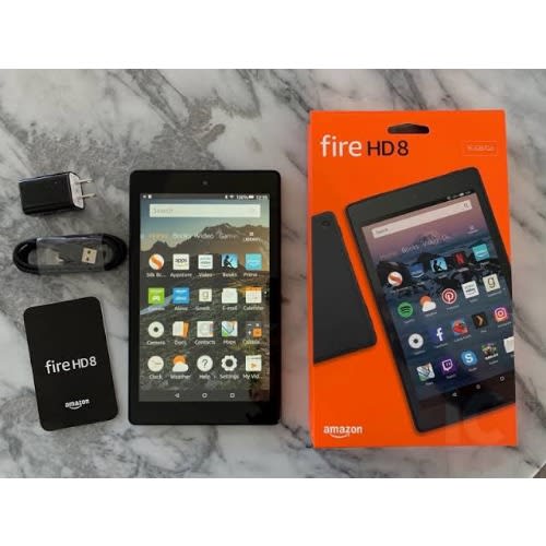 Amazon Fire HD Tablet - 8" - 2GB RAM - 16GB ROM + Purple Box Proof Case ...