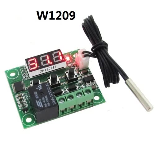 W1209 Dc 12v Led Digital Thermostat Temperature Control Switch Module On/off Controller + Ntc ...