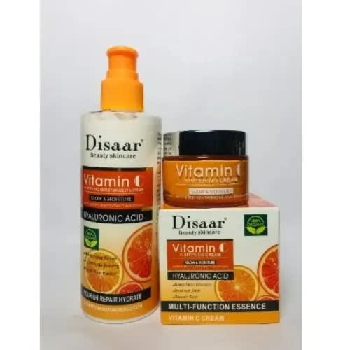 Disaar Vitamin C Whitening Moisturizing Body Lotion + Face Cream - Set ...