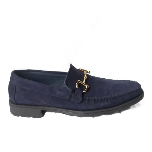 Mens Suede Shoes With Buckle - Navy Blue | 6274228 | Konga Online Shopping