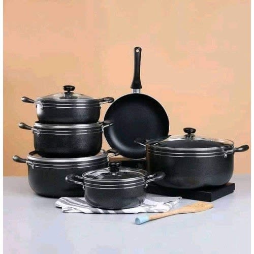 Non Stick Pot With Frypan - 6 Set | Konga Online Shopping