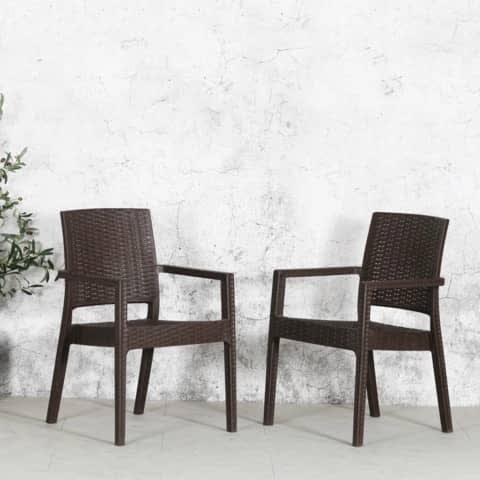 Saf Modern Outdoor Malibu Rattan Chairs - 2pcs | Konga Online Shopping