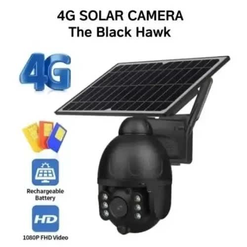 Black Hawk Surveillance Hd Camera Solar 4g Ptz 360° | 6076021 | Konga ...