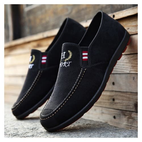Men's Suede Slip-on Casual Shoes - Black | 5729824 | Konga Online Shopping