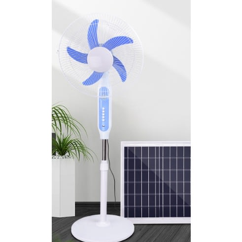 Rechargeable And Solar Standing Fan - 16" | Konga Online Shopping
