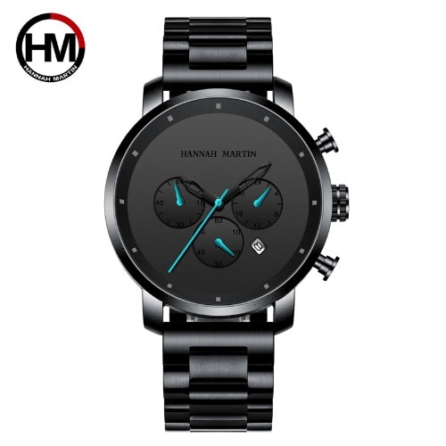 Hannah Martin Chronograph Waterproof Male Watch - Blue | 5552675 ...
