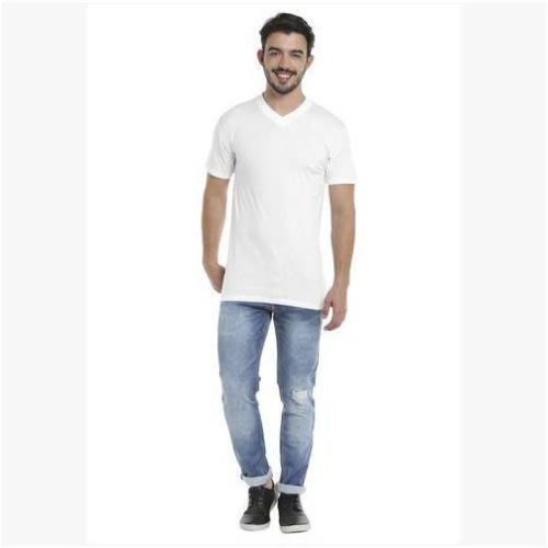 BYC Men V-neck White T-shirt | Konga Online Shopping