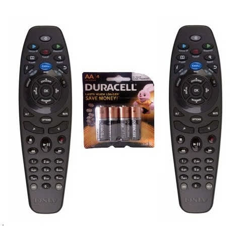 Remote Control For DSTV Explorer - Set Of 2 With Duracell Battery ...