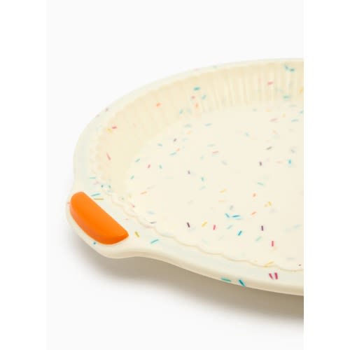 Silicone Pie Baking Pan 31 Cm - Cream- Sprinkles | Konga Online Shopping