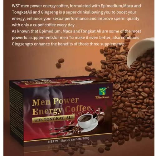 Men Power Energy Coffee - 5g X20 Sachets | 6397195 | Konga Online Shopping