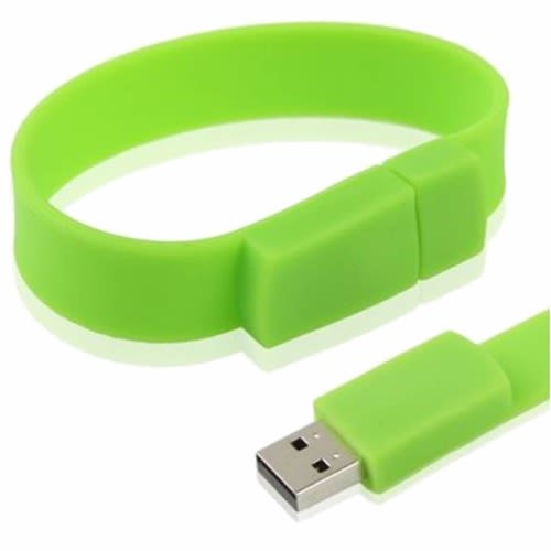 Silicone Bracelet Wristband USB Flash Drive 16GB - Green | Konga Online ...