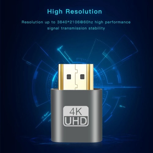 Hdmi Virtual Display 4k Dummy Plug Edid Display Plug Hdmi Adapter ...