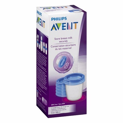 Philips AVENT Set of 5 Breast Milk Storage Cups - 180ml | Konga Online ...