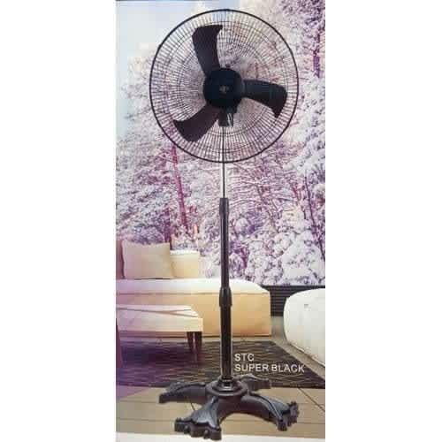 STC Standing Fan - 18'' - Black | Konga Online Shopping