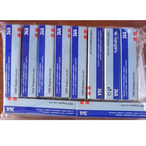 Staple Pin - Kangaroo 24/6 Staple Pins - 10 Packs X 1000 Pins | 5971801 ...