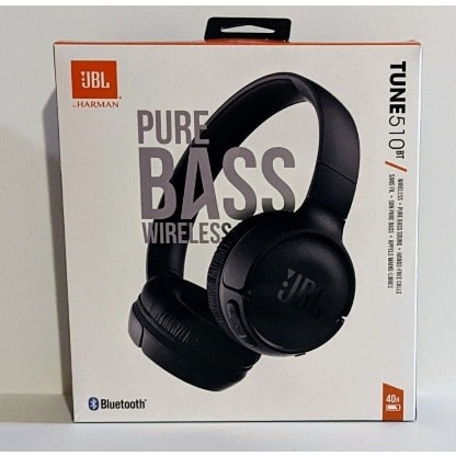 JBL Tune 510bt - Wireless On-ear Headphones With Purebass Sound - Black ...