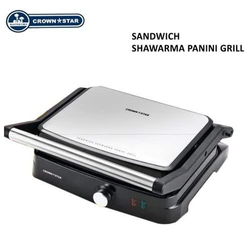 Crown Star Sandwich Shawarma Toaster - Panini Maker Grill - 4 Slices ...