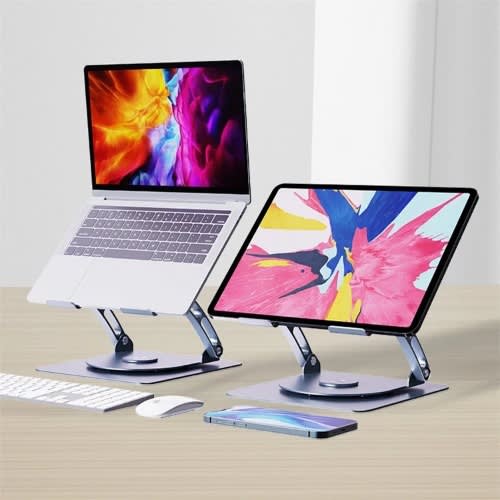 Ergonomic 360° Rotating Laptop Stand With Dual Fan Cooling | Konga ...